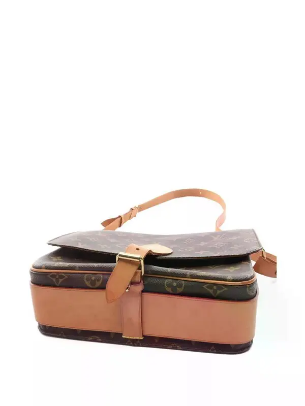 LOUIS VUITTON 2000s Gm Cartesier Monogram Shoulder Bag - Brown