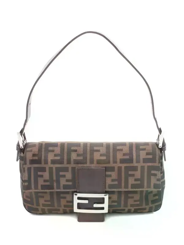 Fendi 2010s Mamma Canvas Shoulder Bag
