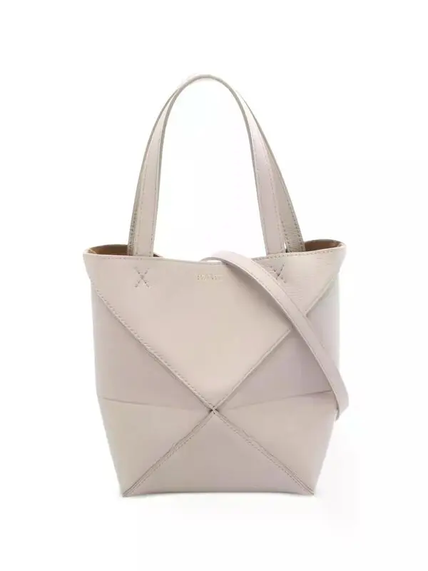 Loewe 2020s Mini Puzzle Fold Shoulder Bag - Neutrals