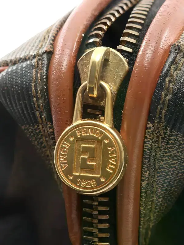 Fendi 2000s Pequin Boston Stripe Handbag
