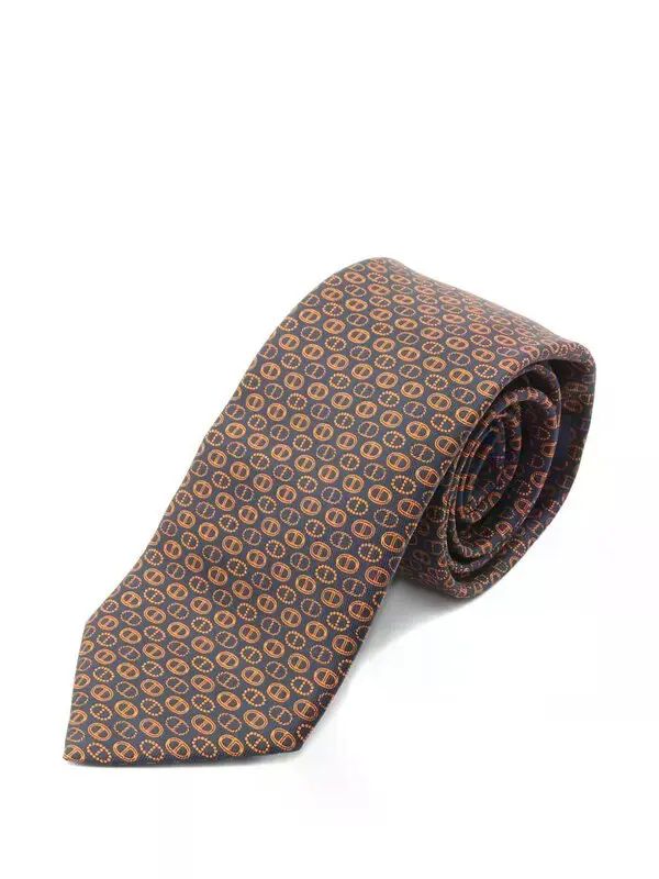 Hermès 2020 Parade Silk Tie - Blue