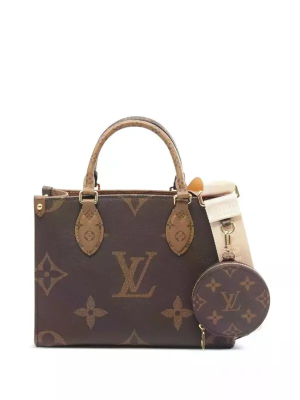 LOUIS VUITTON Pm On-the-go Monogram Reverse Tote Bag