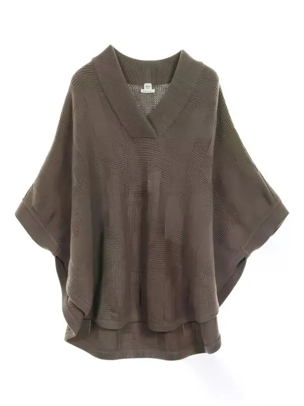 Hermès 2010's Knit Pattern Wool Cape
