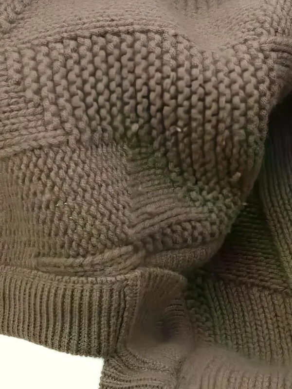 Hermès 2010's Knit Pattern Wool Cape