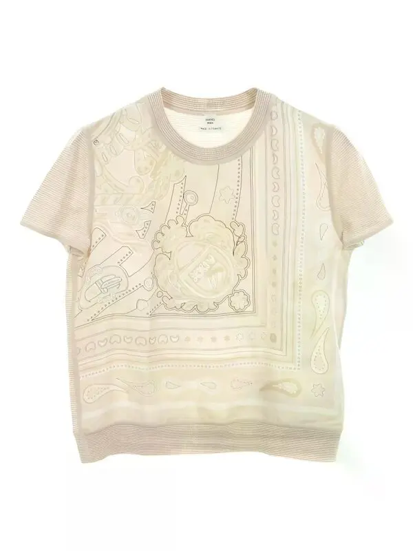 Hermès 2000s Candy Libris Bandana T-shirt