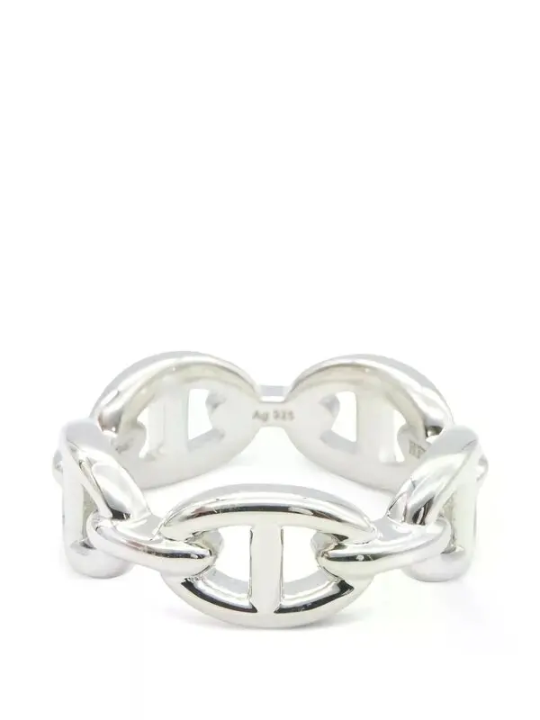 Hermès 2010s Chaine D'ancre Ring - Silver
