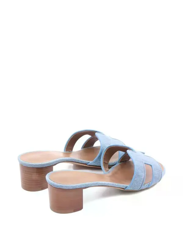 Hermès Oasis Denim Mule Sandals