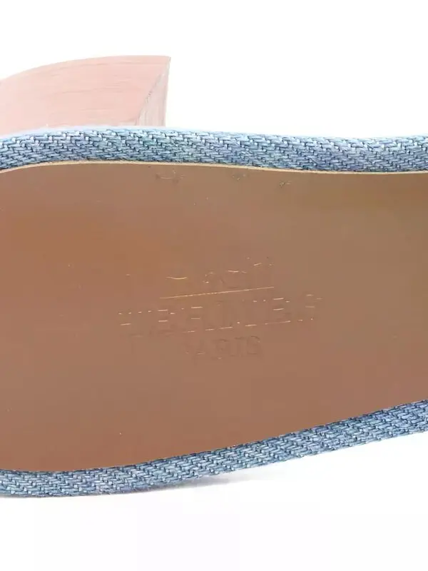 Hermès Oasis Denim Mule Sandals