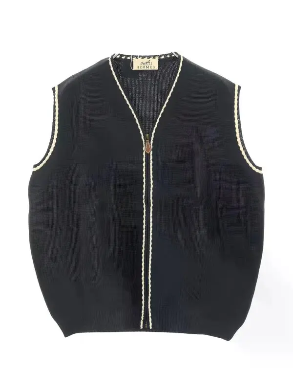 Hermès 2000s Zip Knit Vest