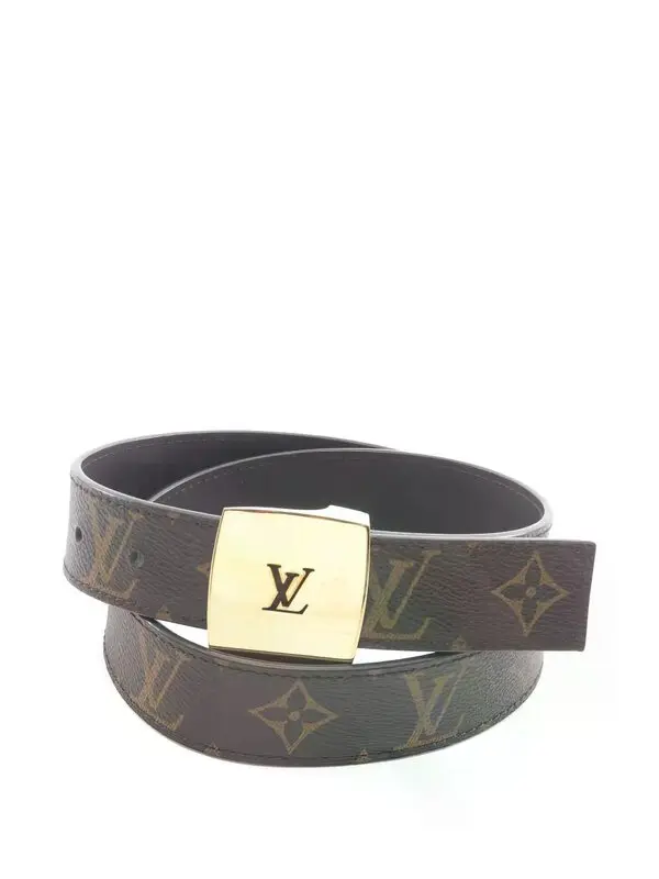 LOUIS VUITTON 2000s Santur Cut Belt - Brown