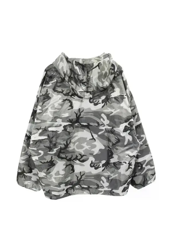 Celine Camouflage Logo-print Hoodie