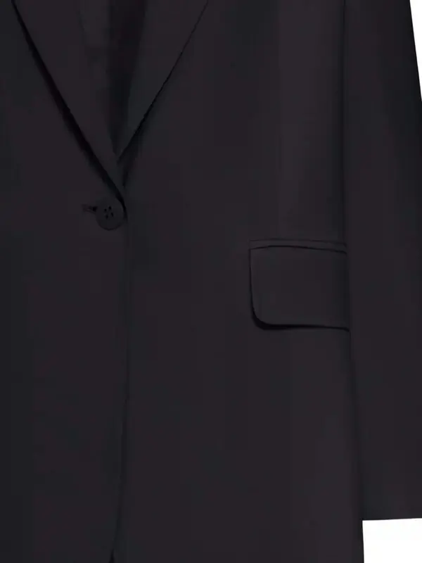 Max Mara Single-breasted Peak-lapel Blazer - Black