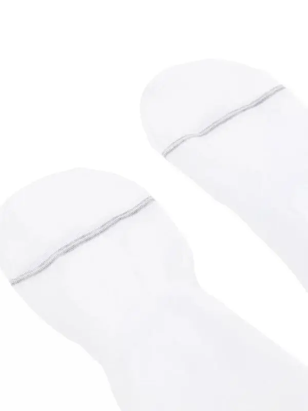 Zegna Logo-embroidered Socks - White