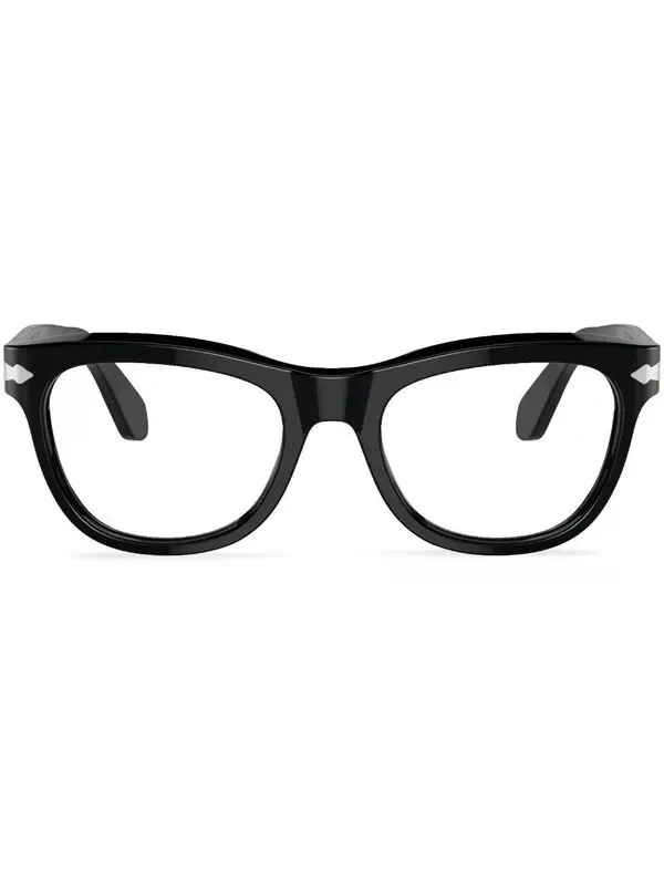 Persol Round-frame Eyeglasses - Black
