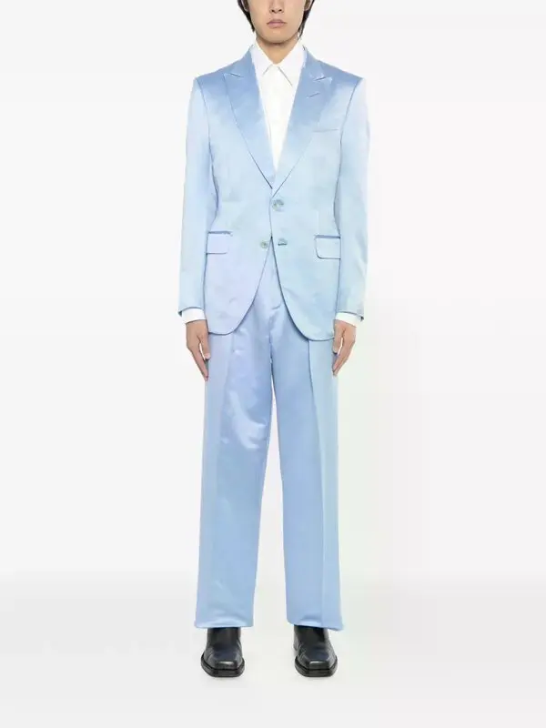 TOM FORD Pleated Textured Trousers