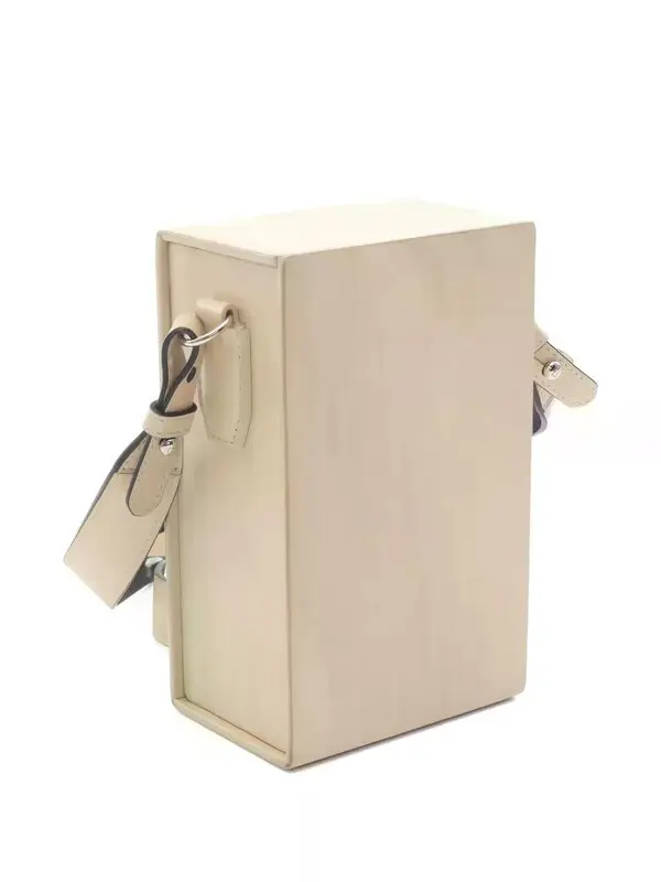 Fendi 2000s Box Leather Shoulder Bag