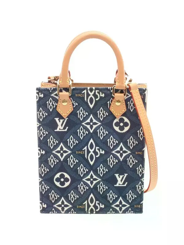 LOUIS VUITTON 2020 Petit Sac Plat Tote Bag - Blue