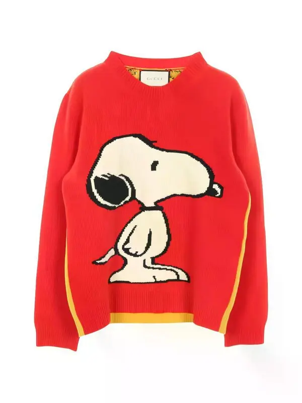 Gucci X Peanuts 2000s Snoopy Tiger-pattern Sweater