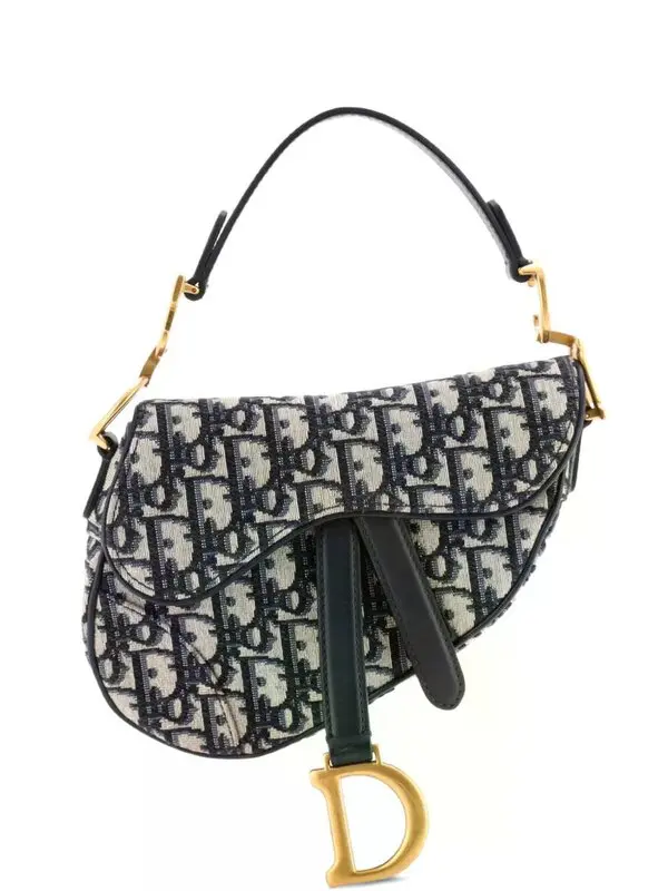 Dior Saddle Handbag Oblique Canvas Mini Shoulder Bag