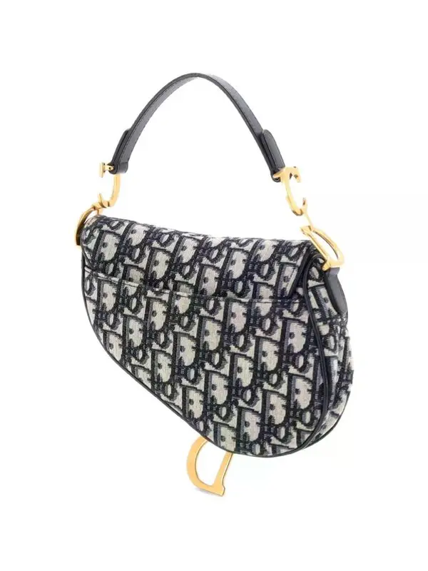 Dior Saddle Handbag Oblique Canvas Mini Shoulder Bag