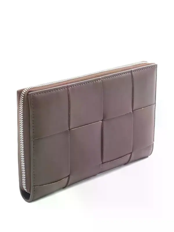 Bottega Veneta 2010s Cassette Woven Leather Wallet