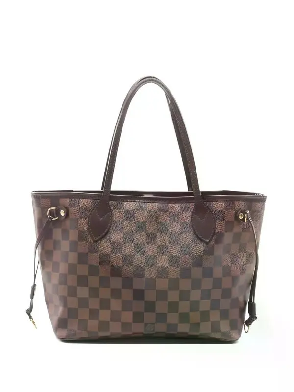 LOUIS VUITTON Neverfull Pm Checked Shoulder Bag - Brown