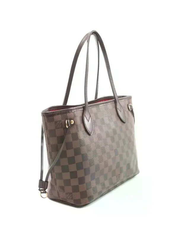 LOUIS VUITTON Neverfull Pm Checked Shoulder Bag - Brown