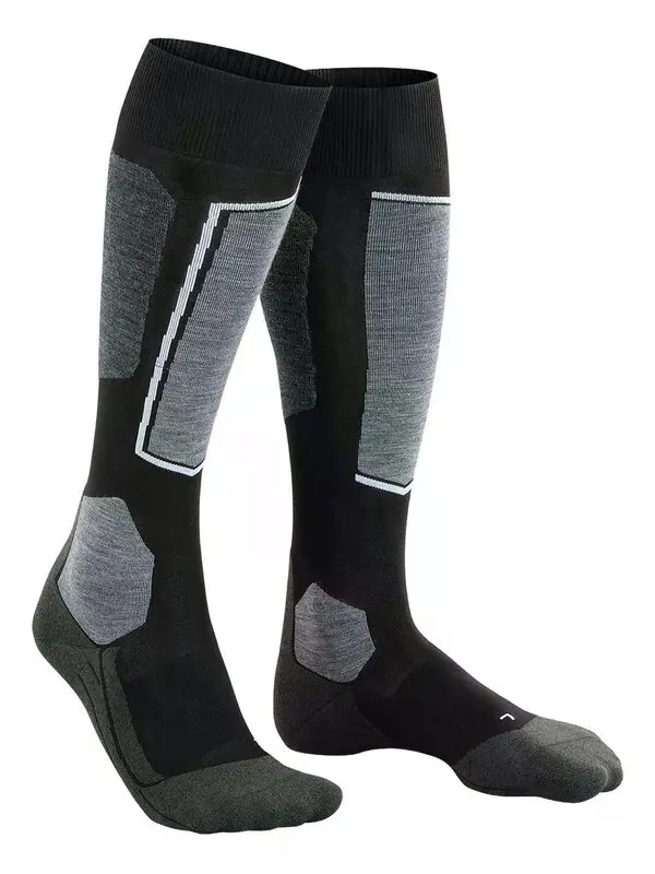 Falke Panelled Ski Socks - Black