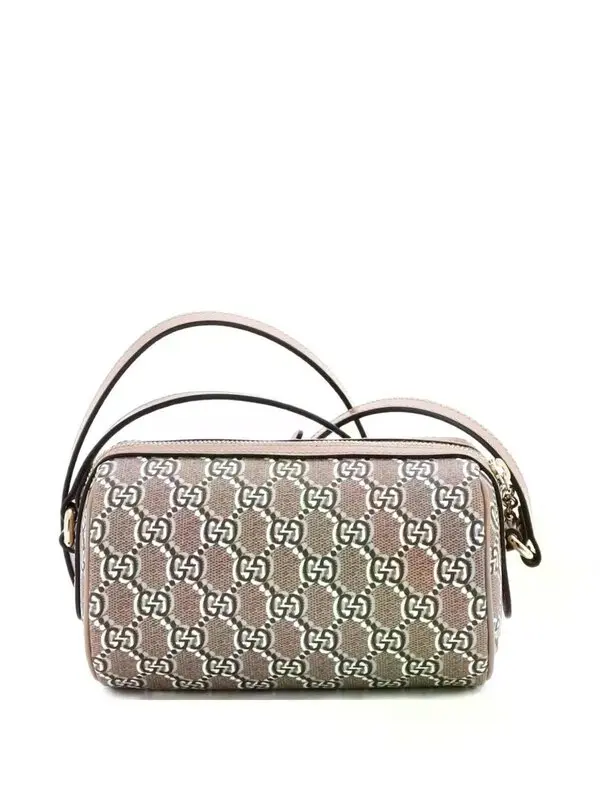 Gucci Cylindrical Gg Shadow Coated Canvas Mini Shoulder Bag