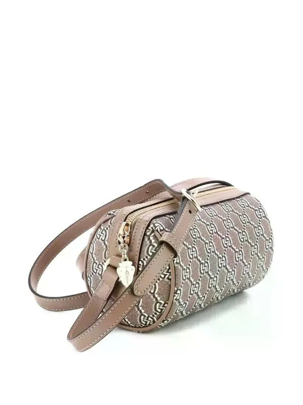 Gucci Cylindrical Gg Shadow Coated Canvas Mini Shoulder Bag