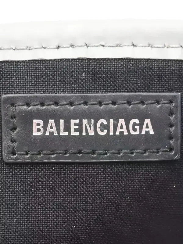 Balenciaga Small Cabas Leather Tote Bag - Grey