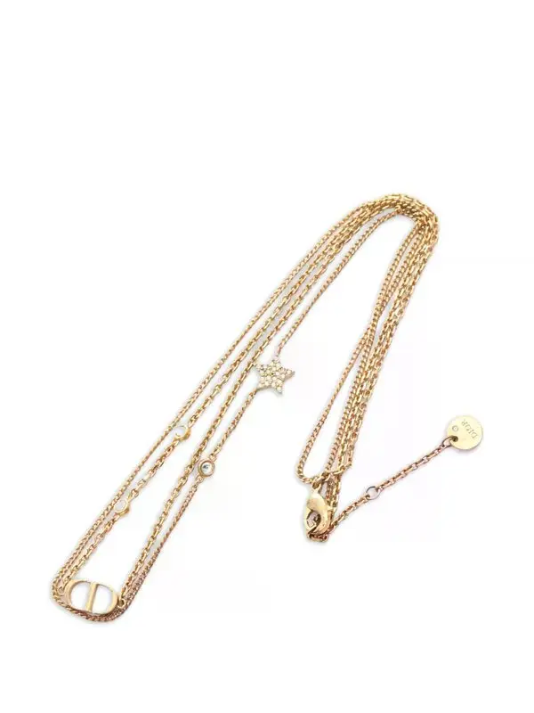 Dior Cd-logo Star Necklace - Gold