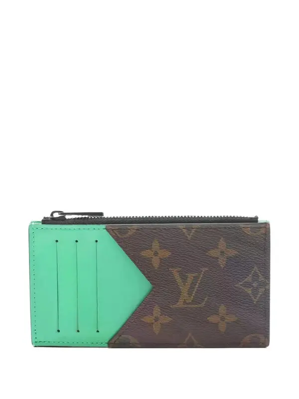LOUIS VUITTON 2021s Coin Card Monogram Case - Brown