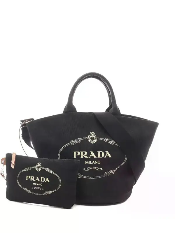 Prada 2000s Canvas 2way Handbag