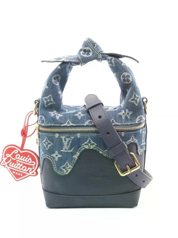 LOUIS VUITTON 2010s X Nigo Japanese Cruiser Monogram Tote Bag - Blue