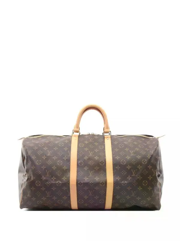 LOUIS VUITTON 2006 Keepall 55 Monogram Luggage Bag - Brown