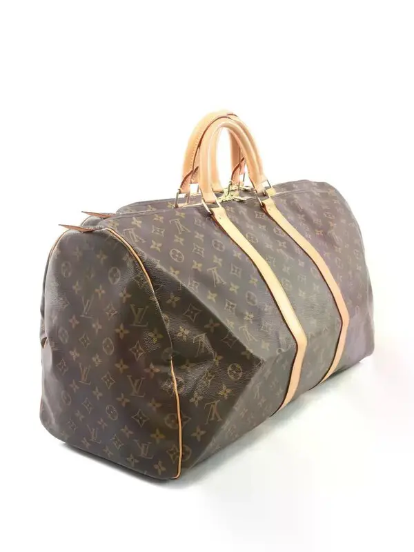 LOUIS VUITTON 2006 Keepall 55 Monogram Luggage Bag - Brown