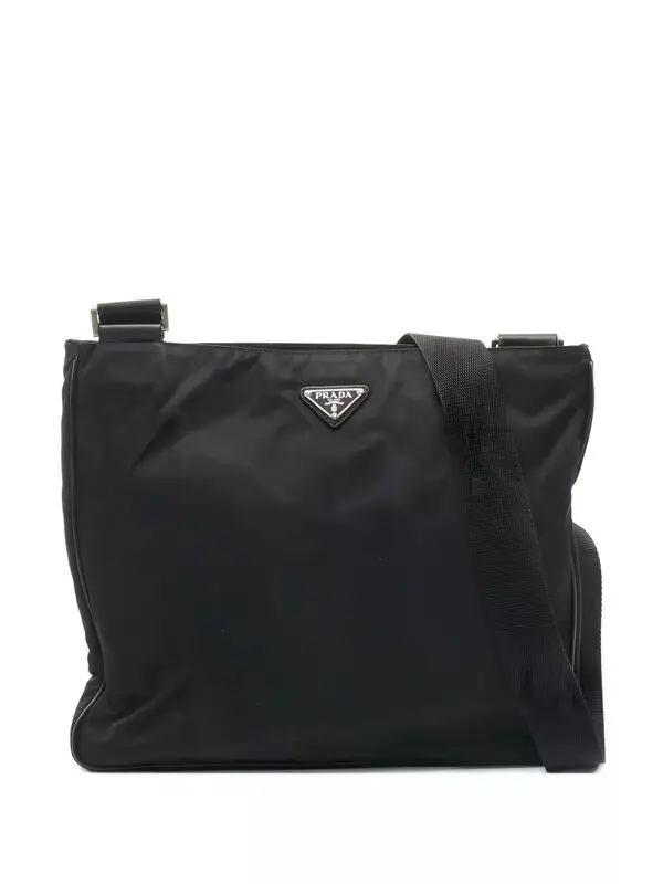 Prada 2000s Logo-plaque Shoulder Bag