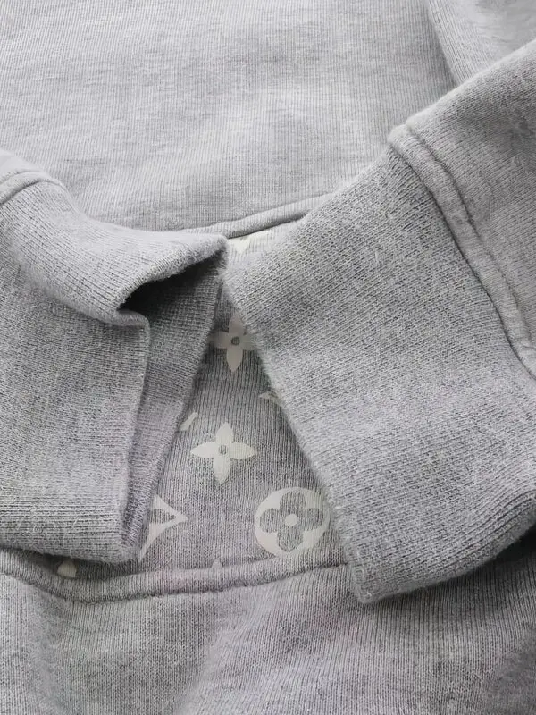 LOUIS VUITTON Monogram Panel Hoodie - Grey