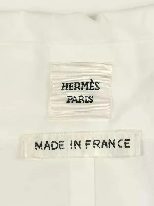 Hermès Shirt-collar Belted Dress