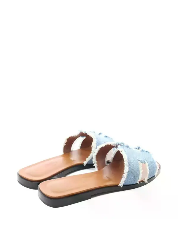 Hermès 2010s Oran Denim Sandals