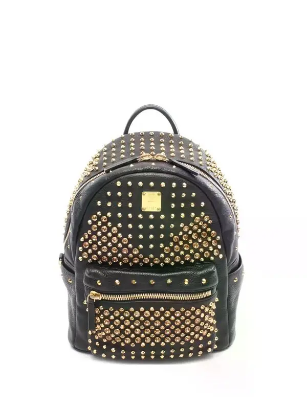 Mcm Studded Top-handle Backpack