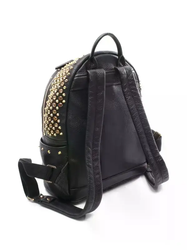 Mcm Studded Top-handle Backpack