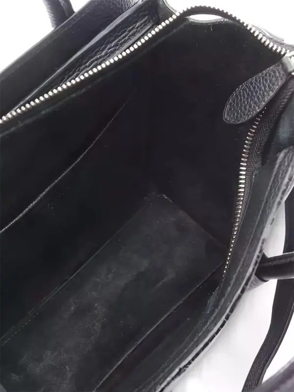 Celine 2000s Leather Tote Bag - Black