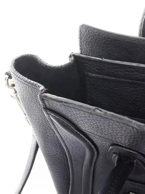 Celine 2000s Leather Tote Bag - Black