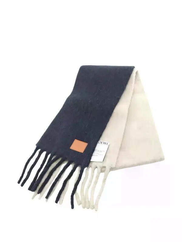 Loewe 2020s Wool Scarf - Blue