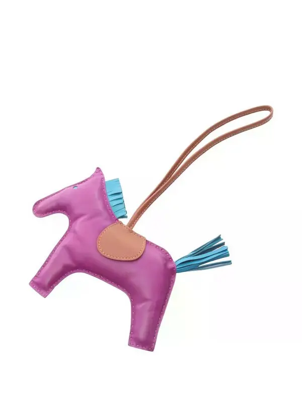 Hermès 2010s Gm Rodeo Horse Bag Charm - Purple