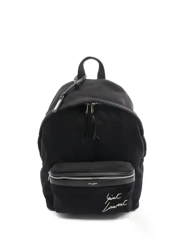Saint Laurent 2000s Logo Embroidery Rucksack