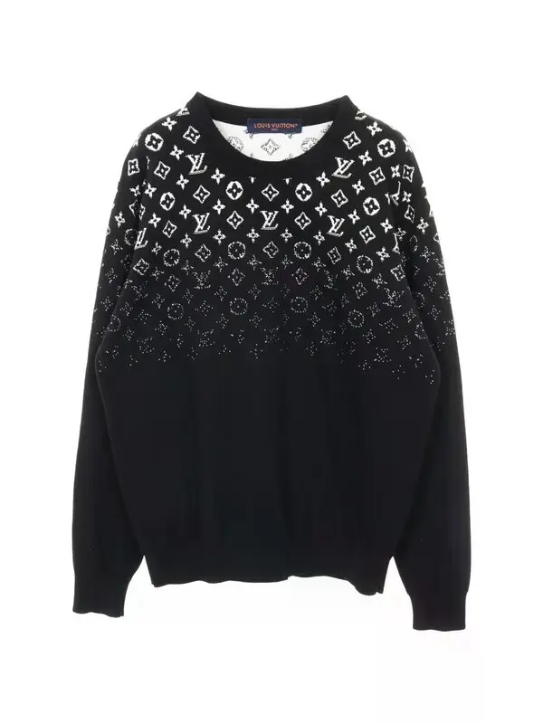 LOUIS VUITTON Gradient Knit Crew-neck Sweatshirt