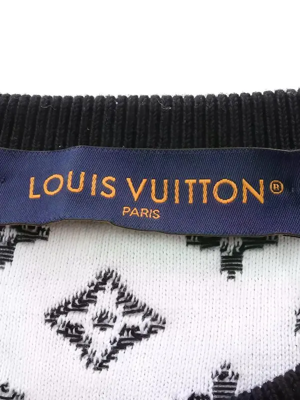 LOUIS VUITTON Gradient Knit Crew-neck Sweatshirt